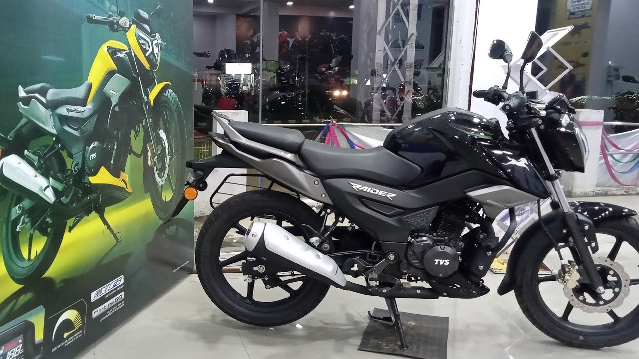 New TVS Raider 125 Black Colour | Review Detailed Speci - YouTube