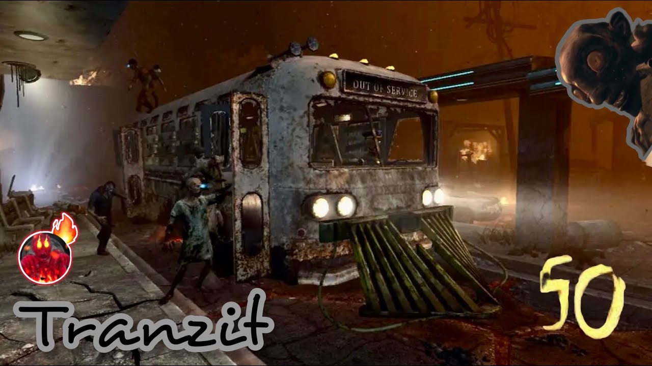 BO2 ZOMBIES "TRANZIT" M16 AREA. ROAD TO ROUND 50 - YouTube