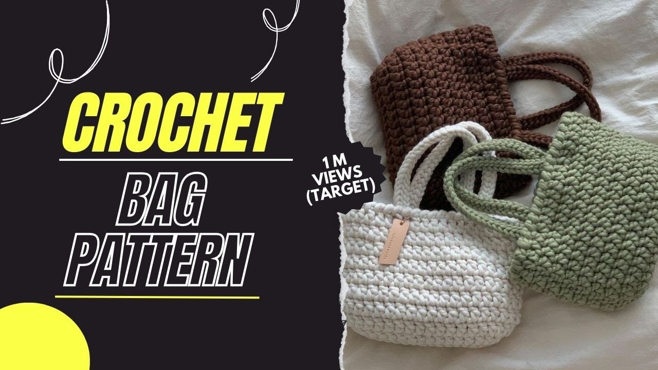Simple Crochet Tote Bag Tutorial | Easy Crochet Pattern - YouTube