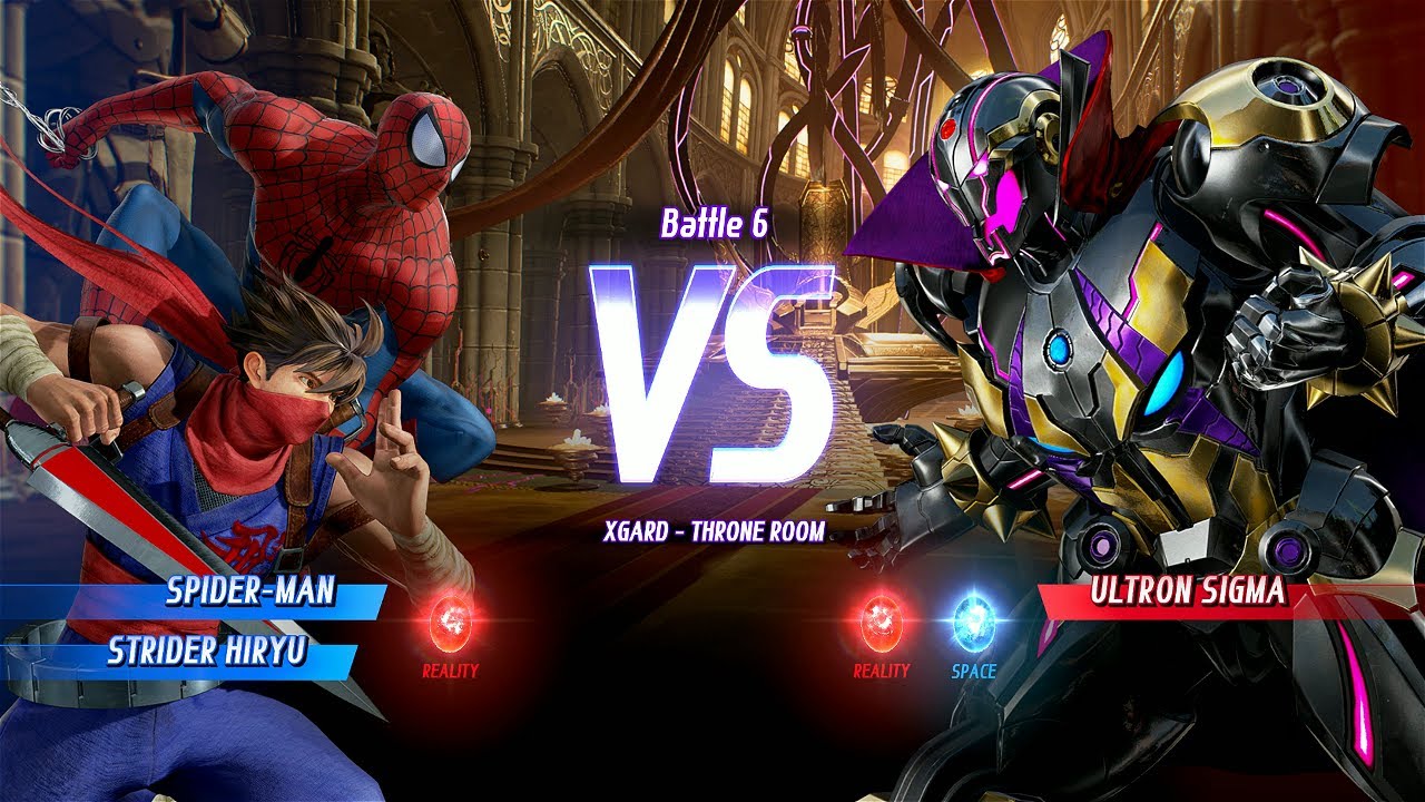 Marvel Vs Capcom Infinite: Arcade Mode (Spider Man & Strider Hiryu ...