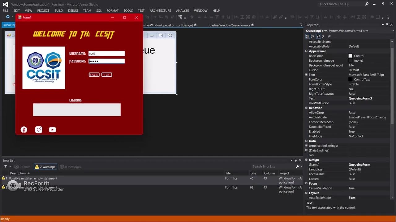 Stack Enqueue And Dequeue System Youtube