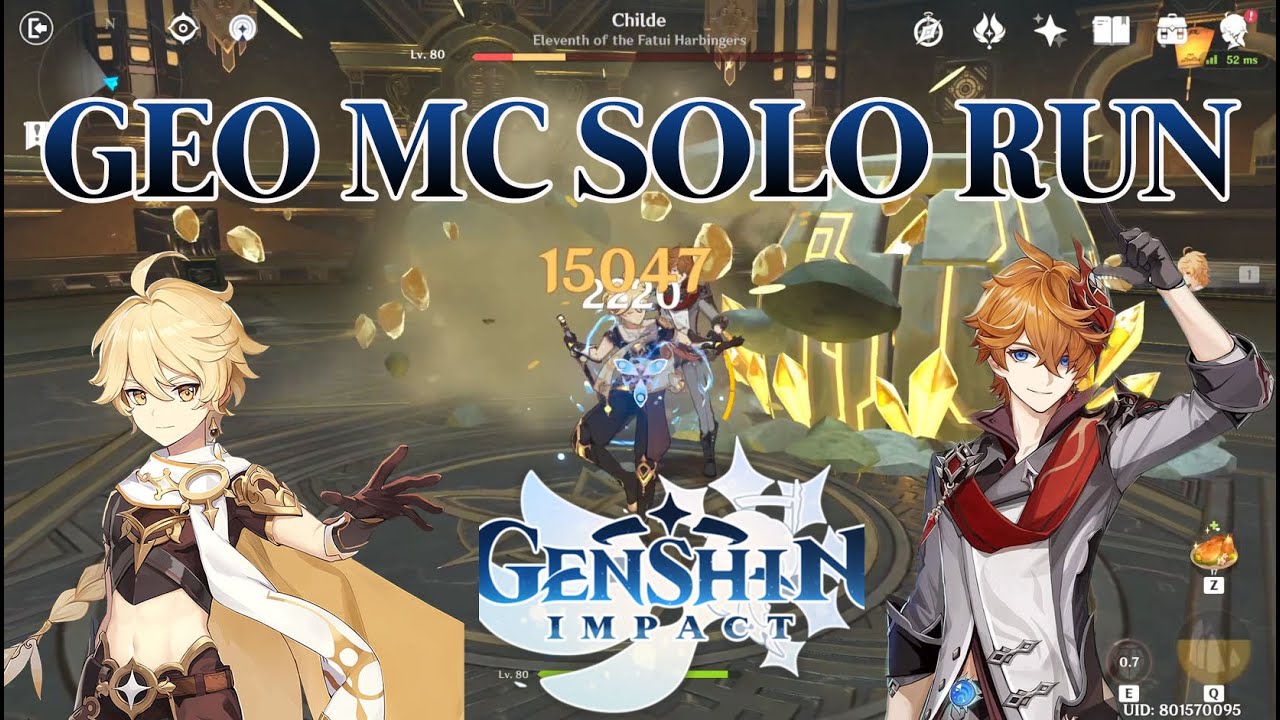 Genshin Impact MC GEO Artifact Build Test - YouTube