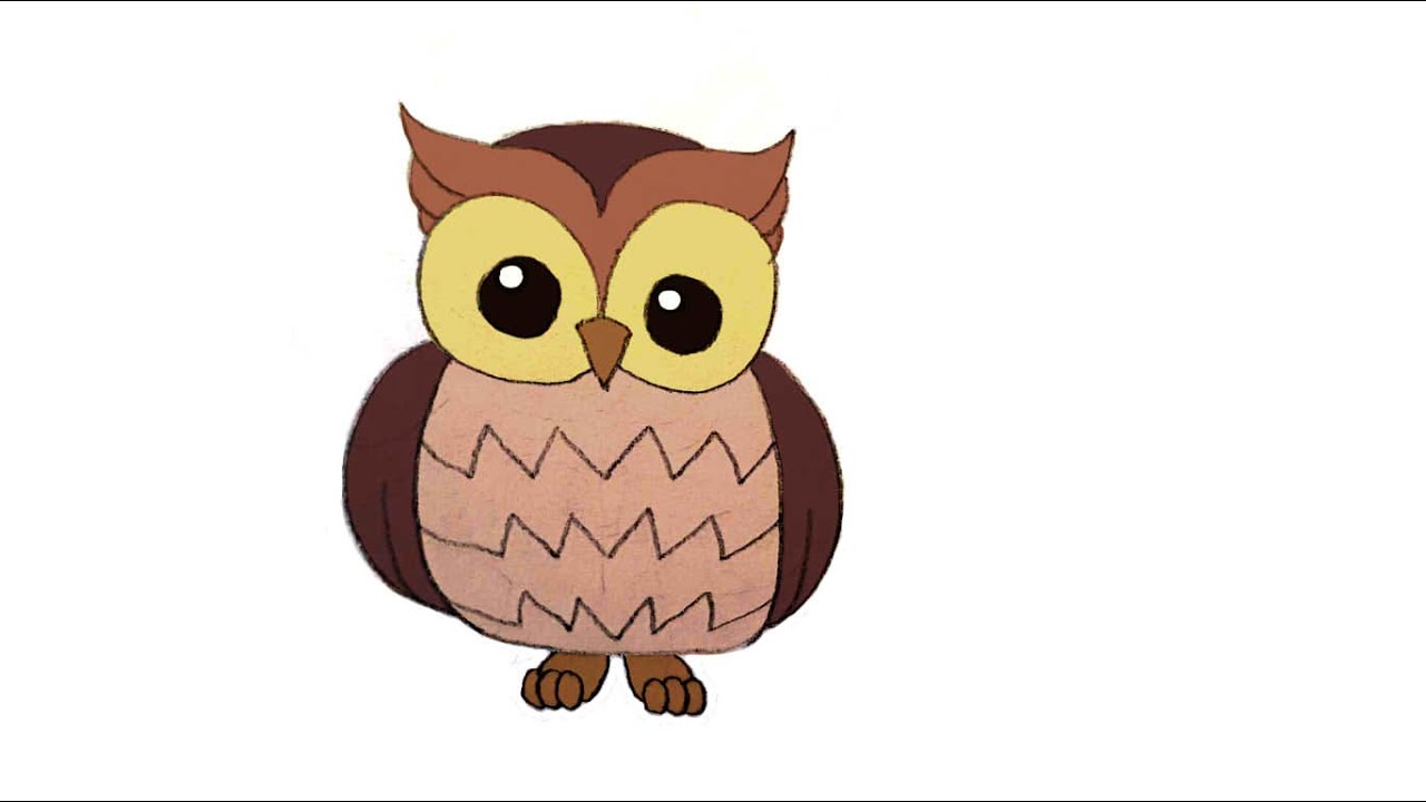 How to draw an owl || Easy drawing - YouTube