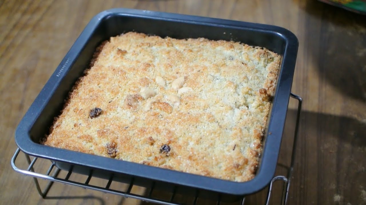 Goan Baath Cake - Coconut & Semolina Cake Recipe | Christmas Sweets ...