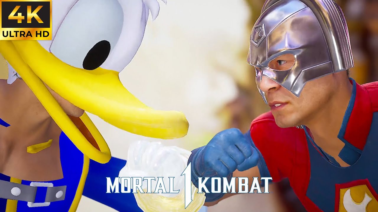 Donald Duck & Peace Maker In Mortal Kombat 1 Mod - YouTube