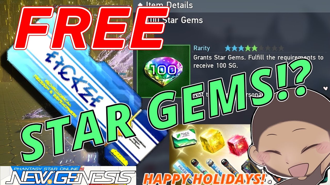 PSO2 NGS | December's Hidden FREE SG Method ( Star Gems ) - YouTube