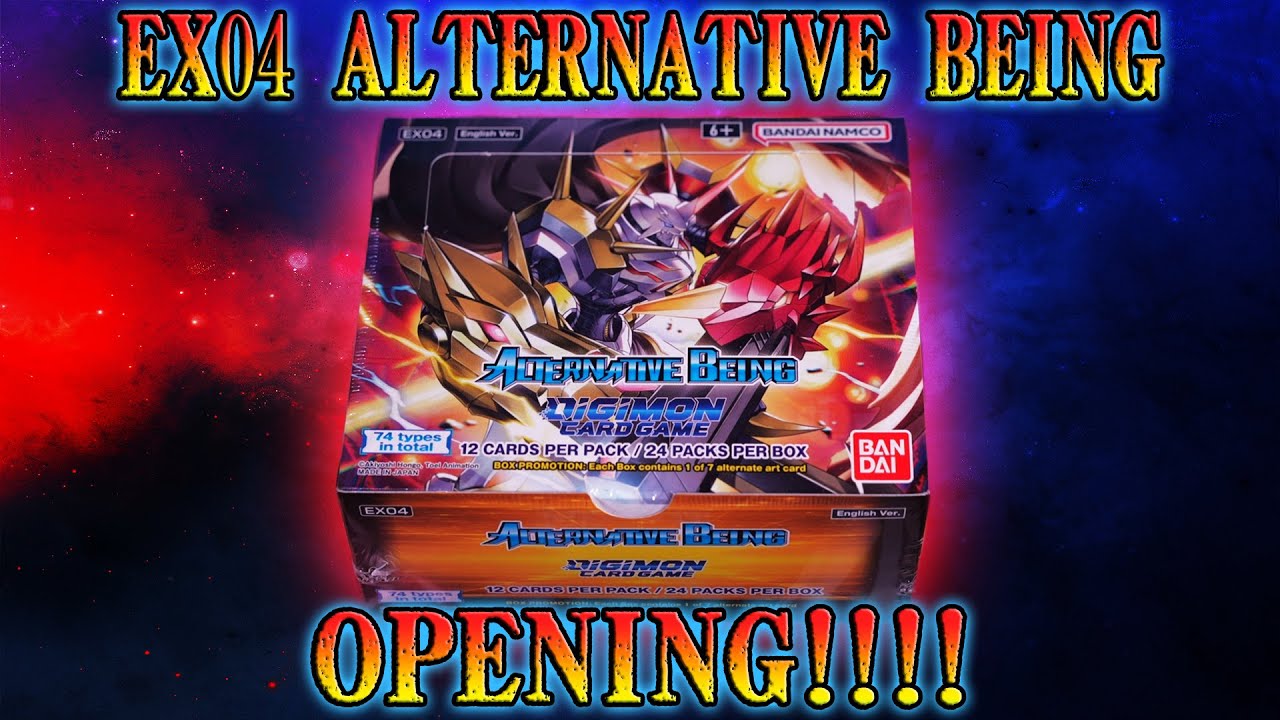 DIGIMON!! EX04 Alternative Being Box Opening!! - YouTube