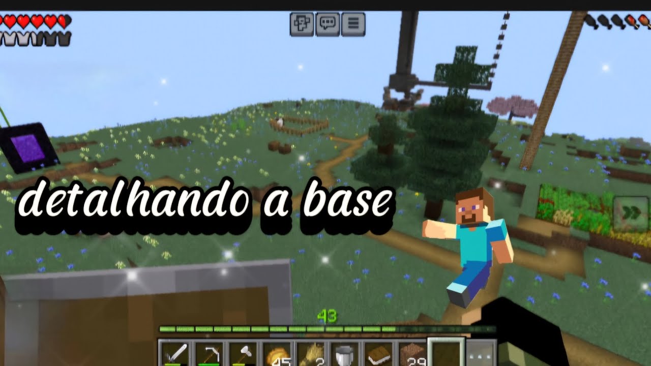 decorando a nossa base - minecraft bedrock 1.21 - YouTube