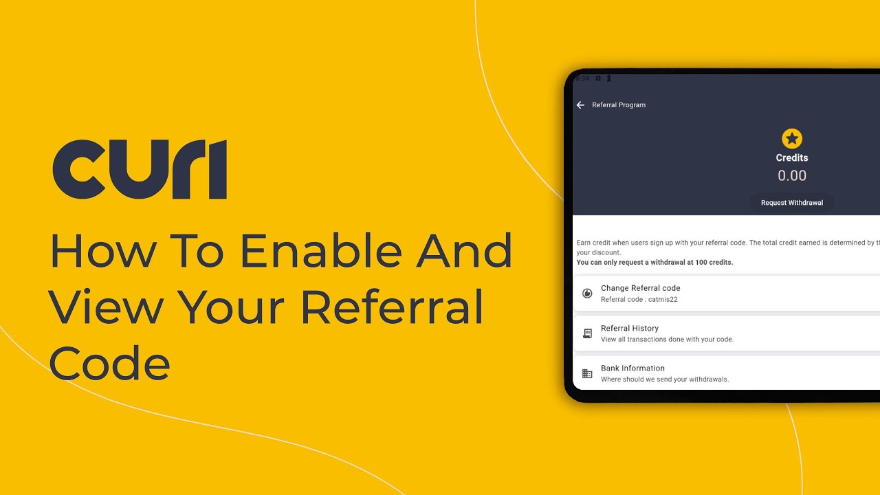 How To Enable And View Your Referral Code - YouTube