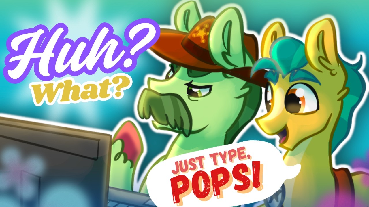 Hitch teaches his Old Man to type - MLP G5 Animatic - YouTube