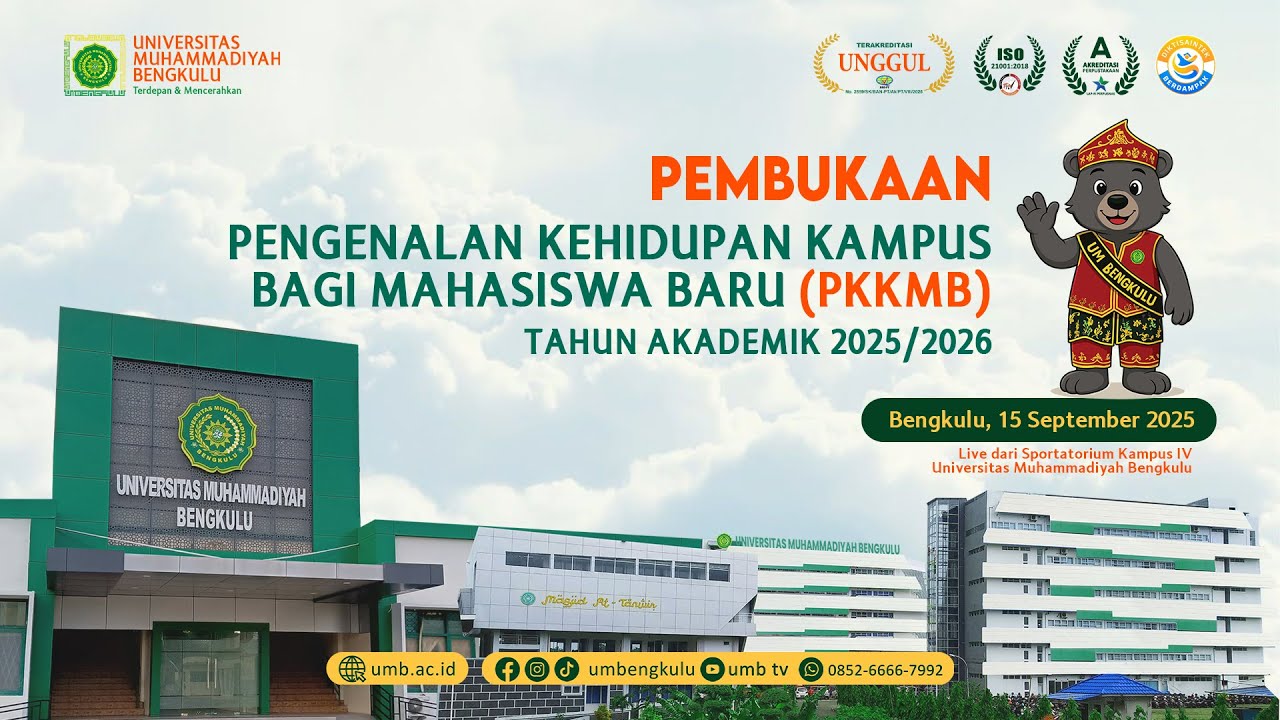 I | Pembukaan PKKMB UMB TA. 2025/2026 - YouTube