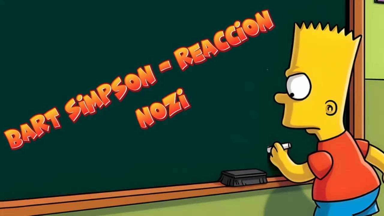 Bart Simpson Rap | Nozi | Los Simpson | Reacción #26 - YouTube
