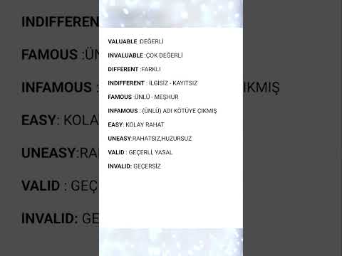 in&un eki alan sıfatlar 🧐 #yks #yokdil #ingilizce #yds #tyt #ydsyokdil #english #ydskelime #ayt #ydt