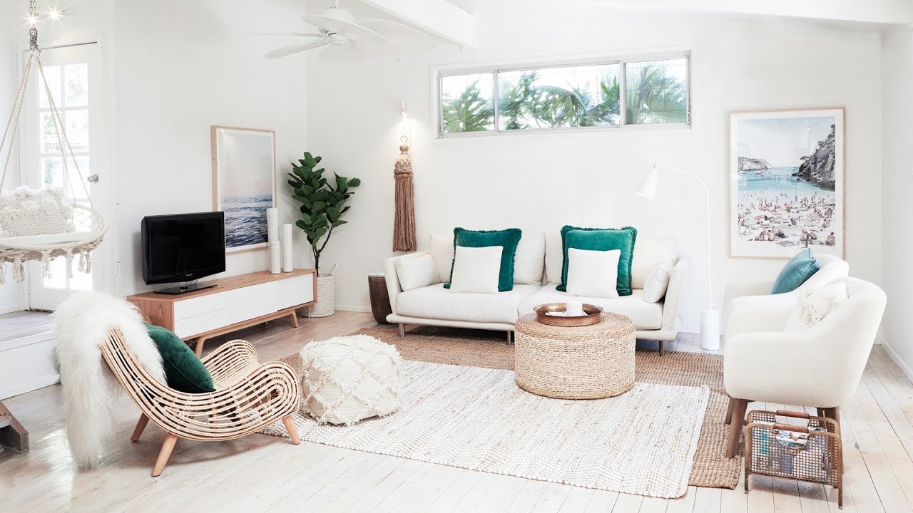 The Beach Shack Styling Hacks | Loungeroom Makeover - YouTube