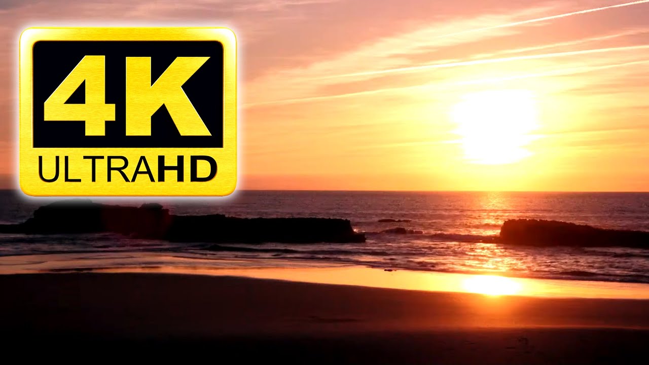 Sunset on beach FREE HD VIDEO No copyright | Love Nature - YouTube