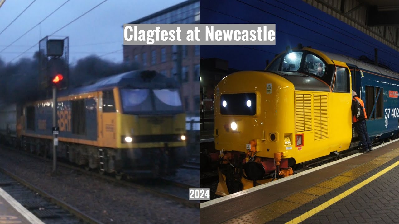 Class 60085 And 37402 + 37607 | Trainspotting At Newcastle | 29-12-24 ...
