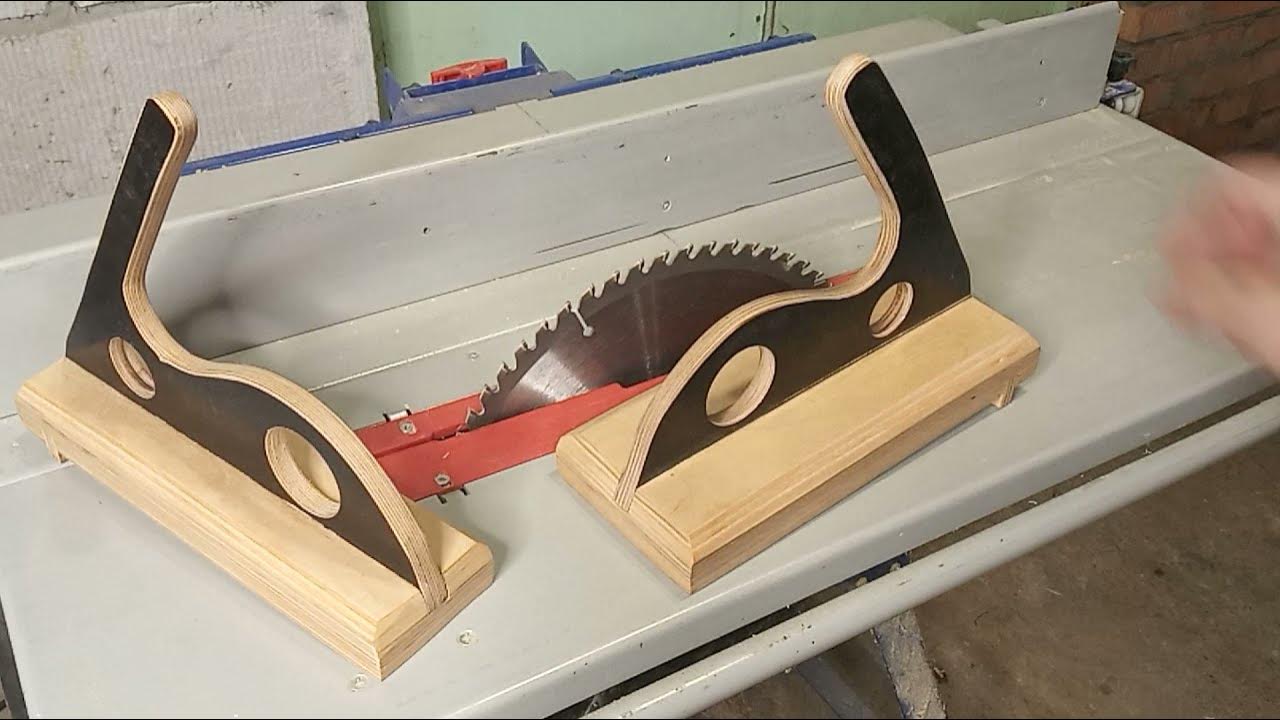 Толкатель для настольной циркулярной пилы из фанеры Table saw pusher ...