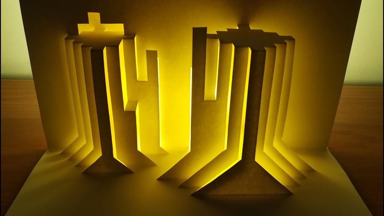 3d Monument valley card｜Pop up card｜paper art｜kirigami art｜Origami ...