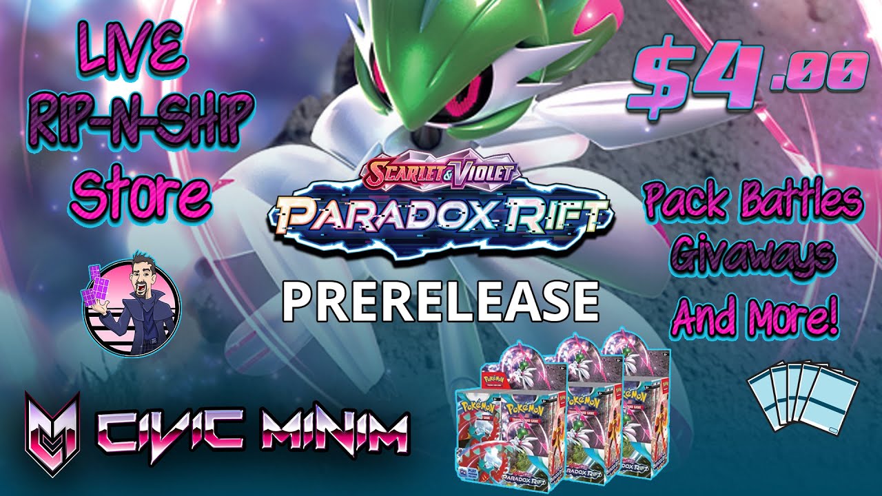 PARADOX RIFT PRE-Release DAY! Pokemon 151, Crown Zenith, English ...