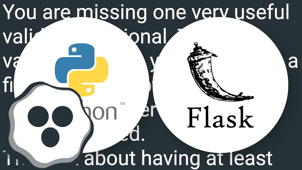 Flask Conditional Validation On Multiple Form Fields Youtube