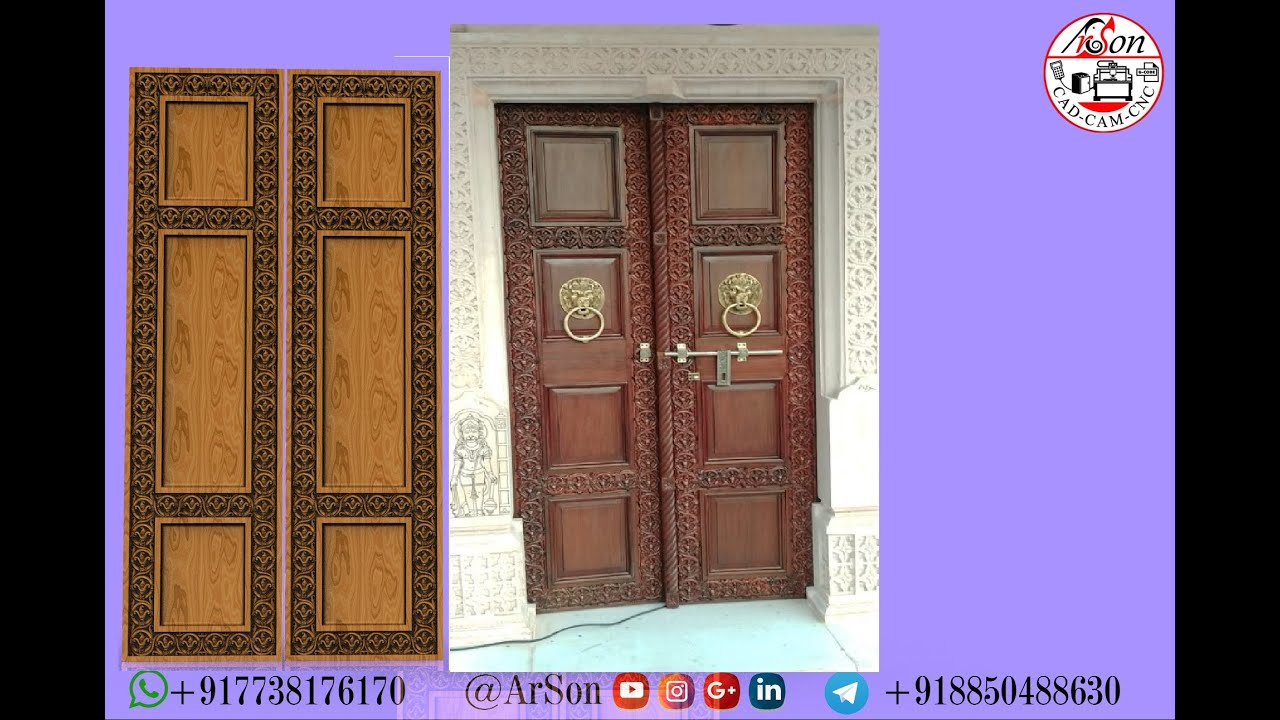 MAKING OF FLORISH BORDER DOOR# FLUER DE LIS CARVING # CORNICE #MOLDING ...