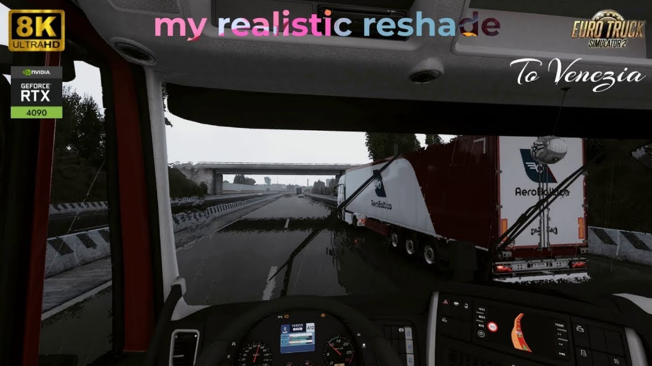 ETS2 my new REALISTIC RESHADE preset from Geneva to Venice RTX4090 BEYOND 4k graphics - YouTube