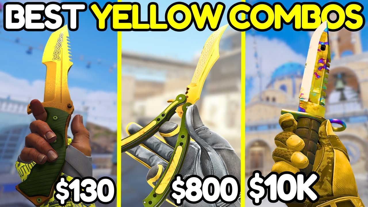 BEST YELLOW Knife & Glove Combos For EVERY BUDGET (CS2 Knife + Gloves ...