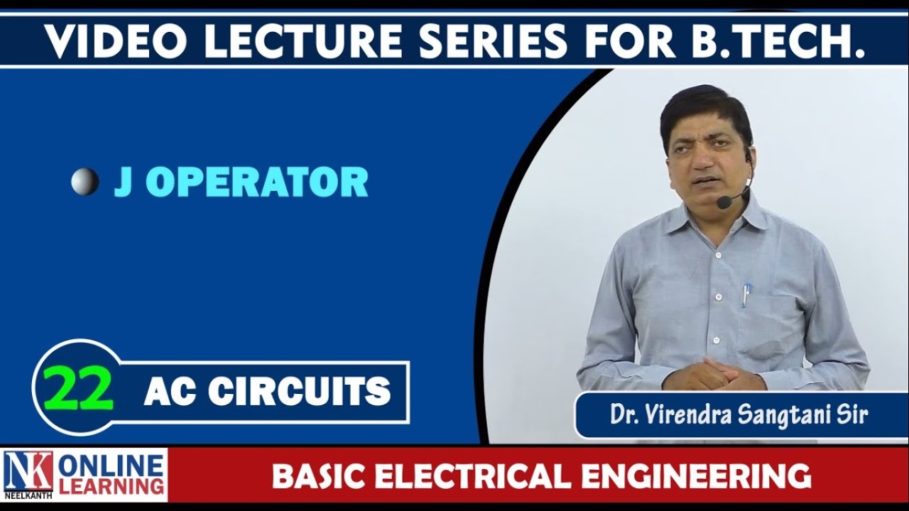 J Operator Complex Notation Lecture 22 By Dr Virendra Sangtani Nk Publishers Youtube