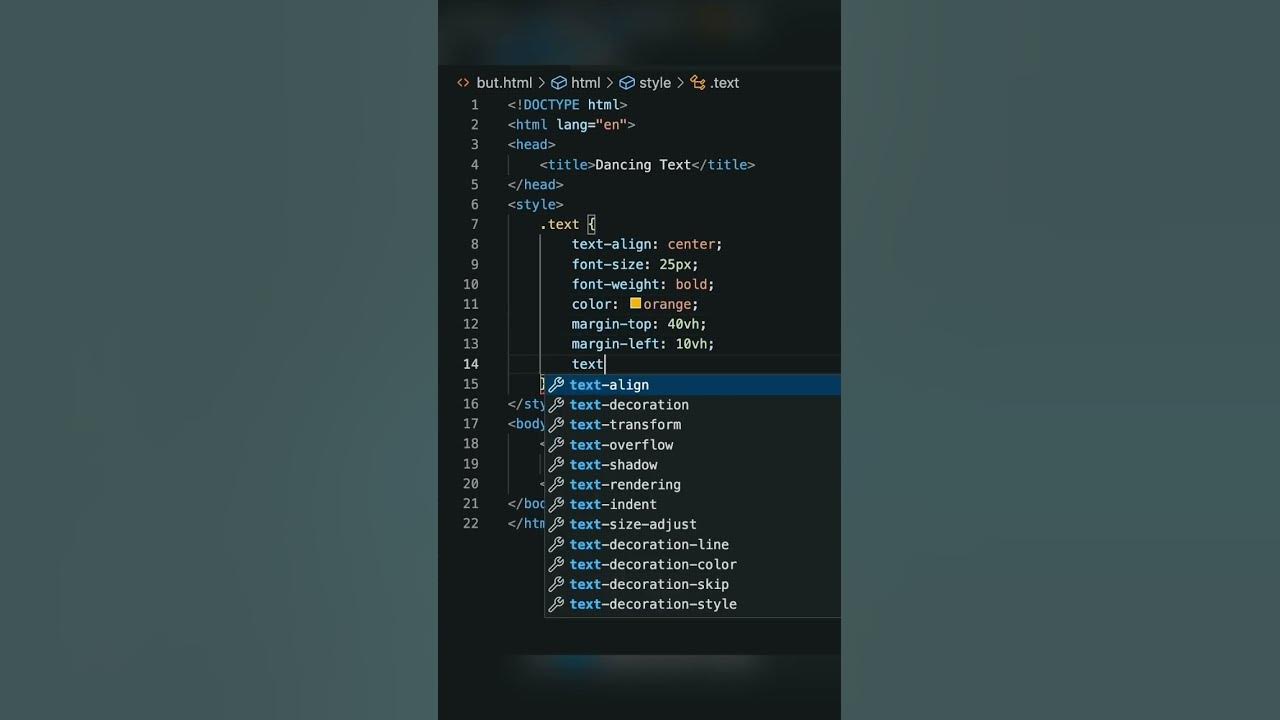 Dancing Text On Hover Coding Html 50dayschallenge Css Youtube