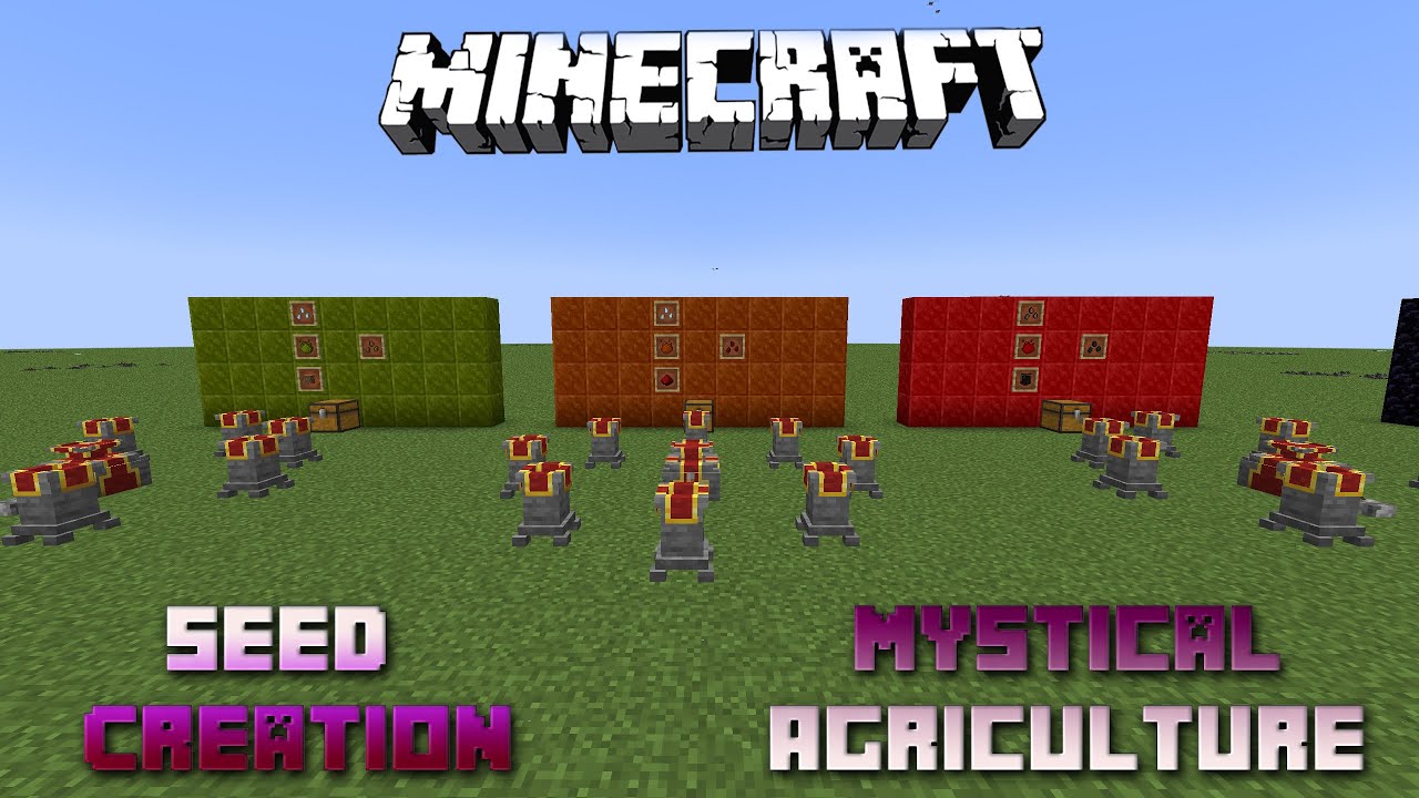 Seed Creation 🍎🪴🍋 Minecraft Mystical Agriculture Tutorial 🍎🪴🍋 Deutsch ...