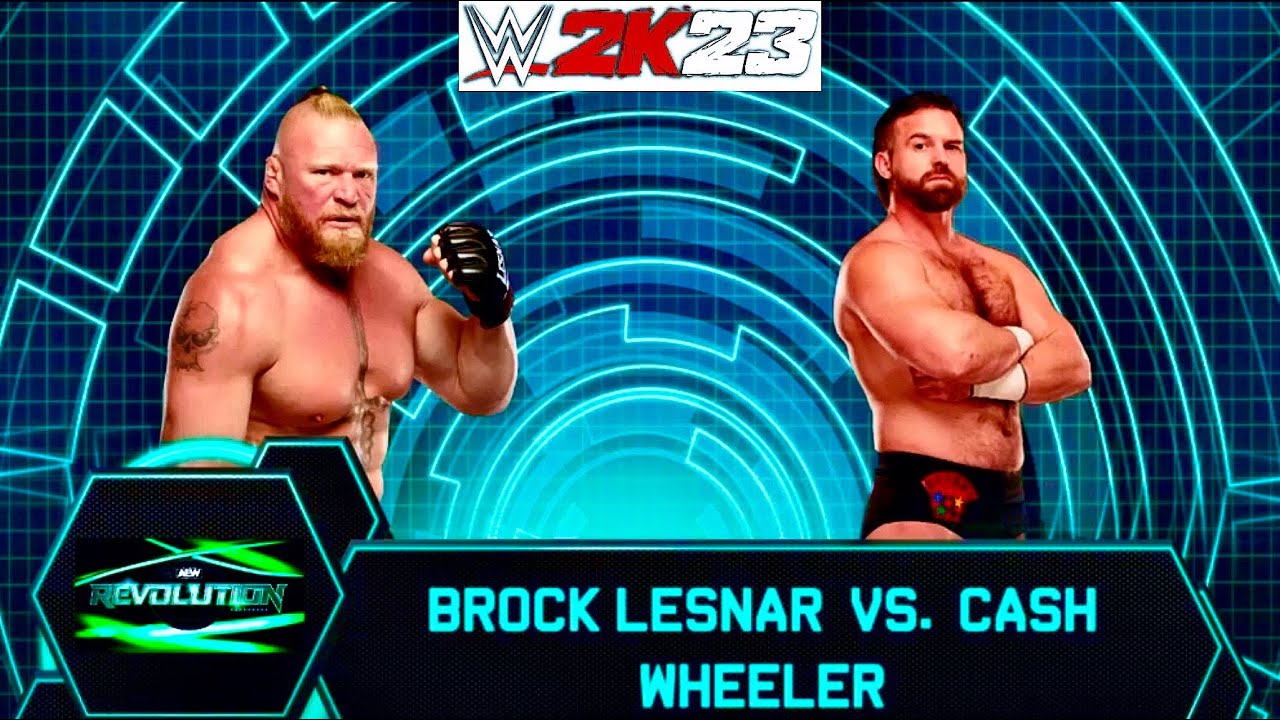 BROCK LESNAR VS CASH WHEELER REMATCH WWE 2K23 Simulation Match - YouTube