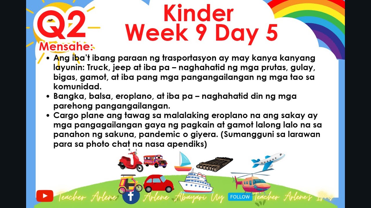 Kinder Matatag Week 9 Day 5 Quarter 2 - YouTube