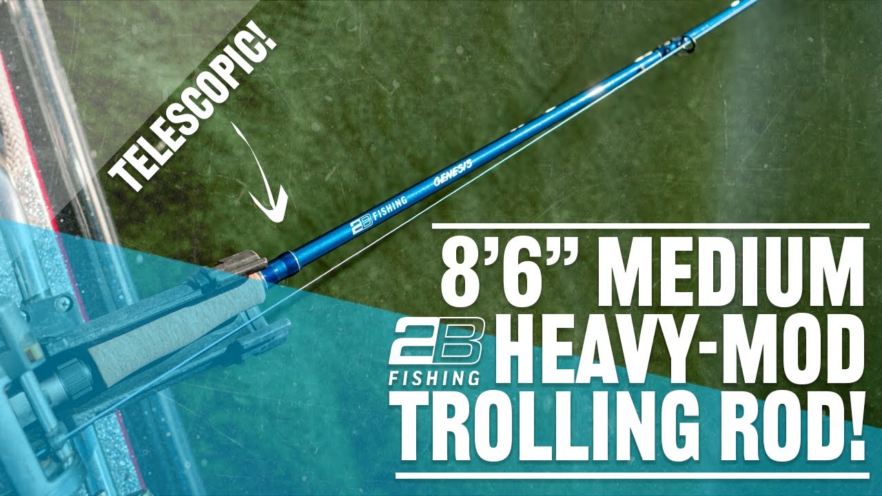 8'6"MH-M Walleye Trolling Rod // 2B FISHING - YouTube