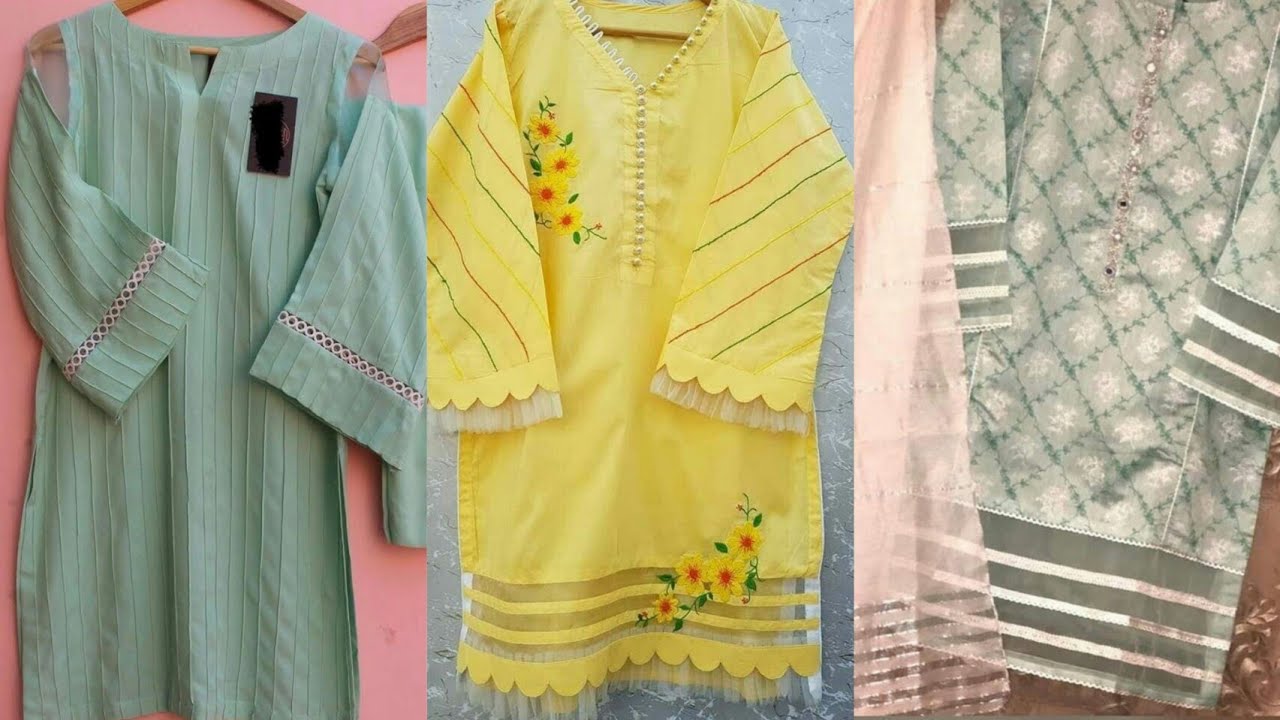 Plain Suit kurti Designs Ideas @kurtidesigns547 - YouTube