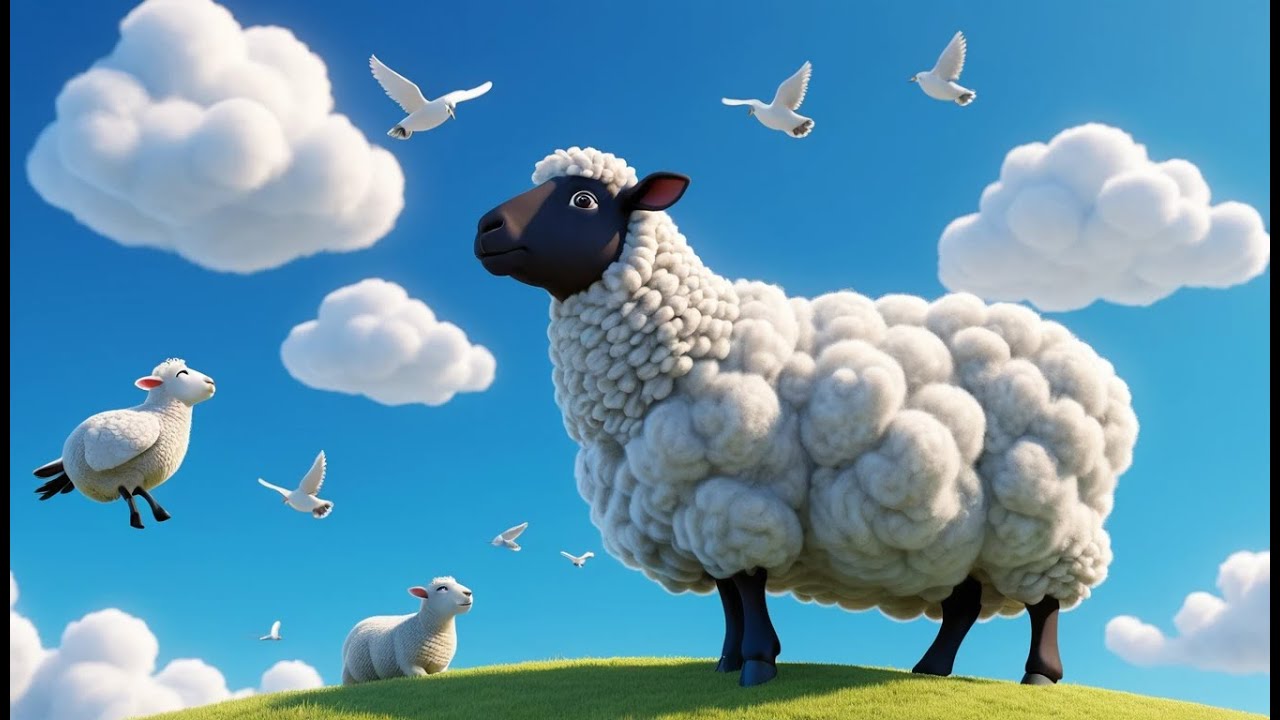 White Sheep, Fluffy and Fat | Cute Sheep Song for Toddlers | Fun ...