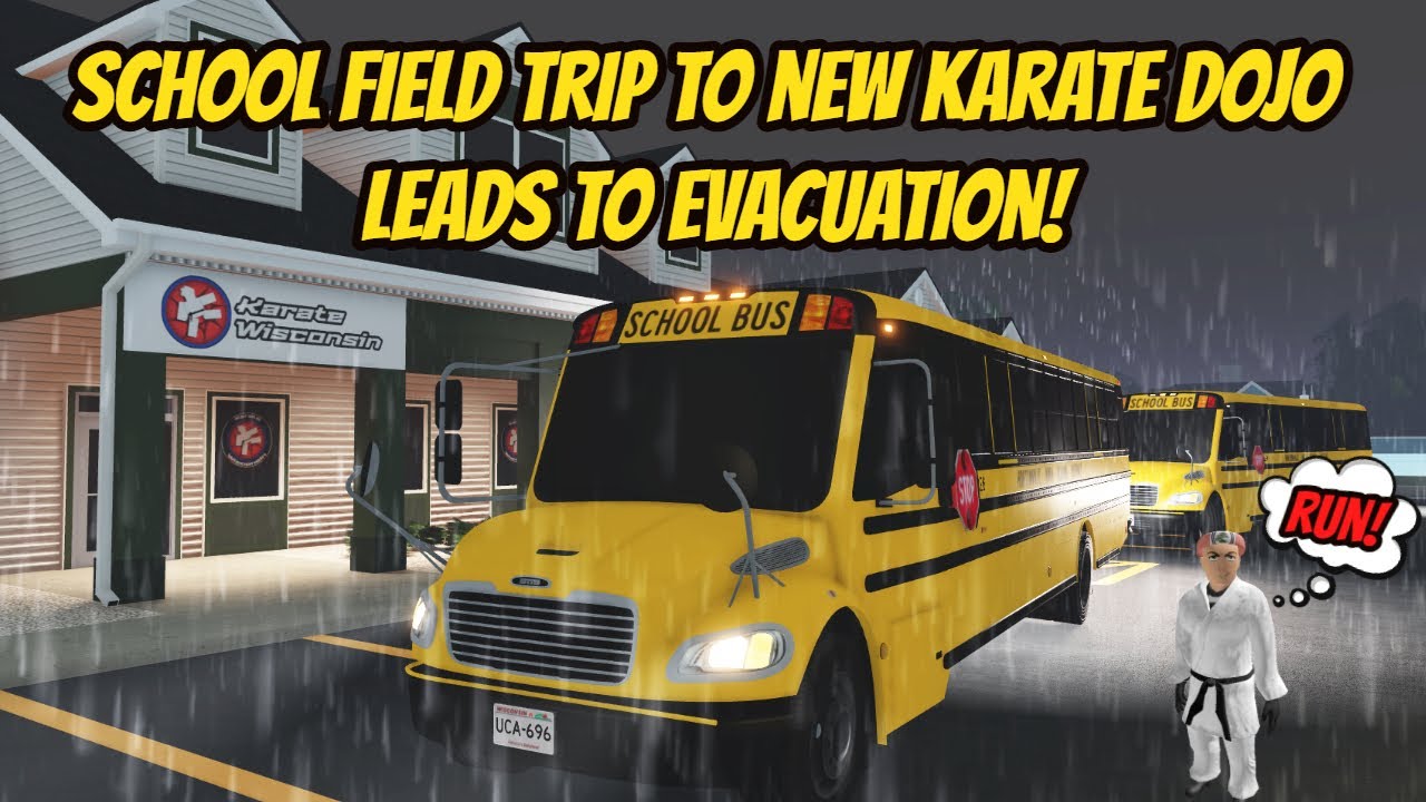 Greenville, Wisc Roblox l *NEW* Karate Dojo School Bus Field Trip ...