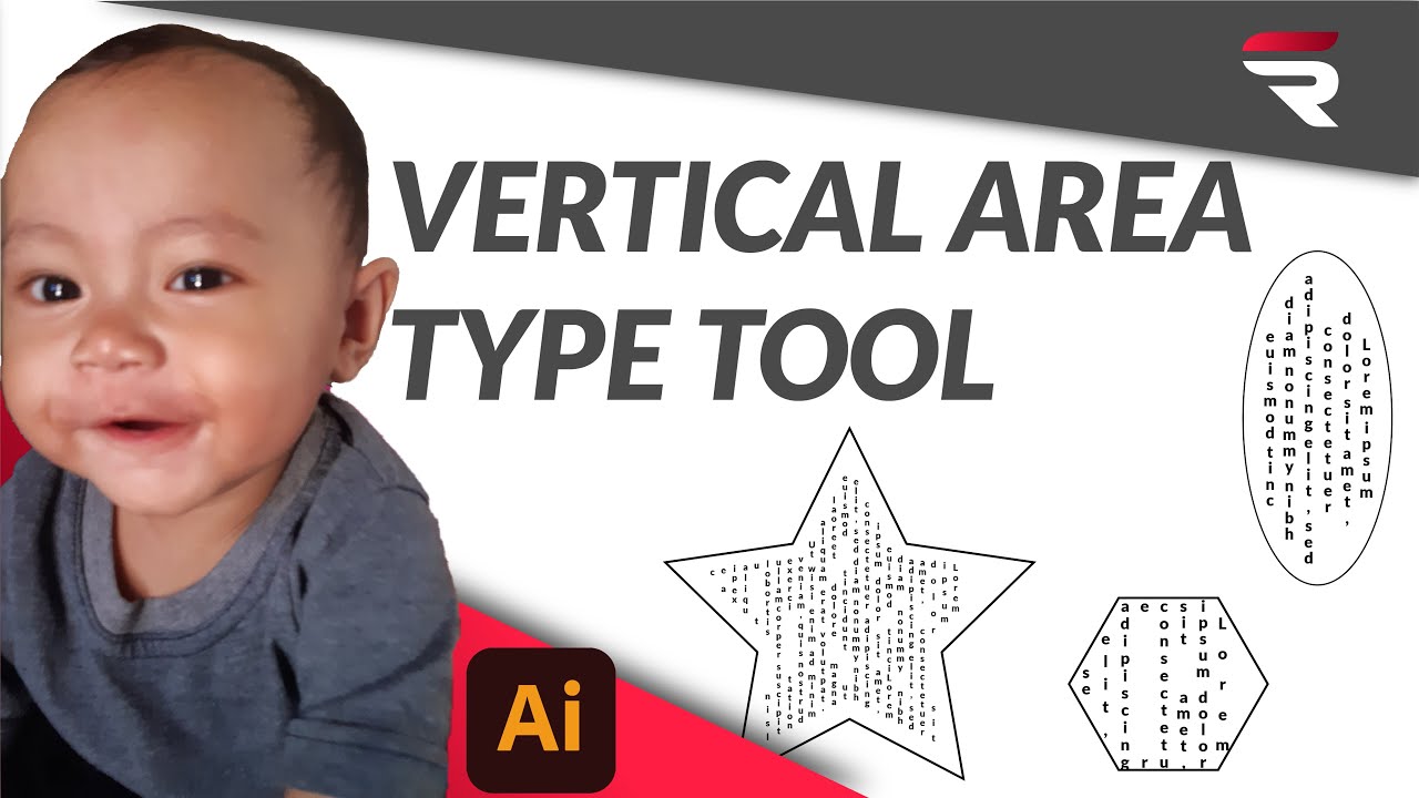 Vertical Area Type Tool - Learn Adobe Illustrator #adobeillustrator ...