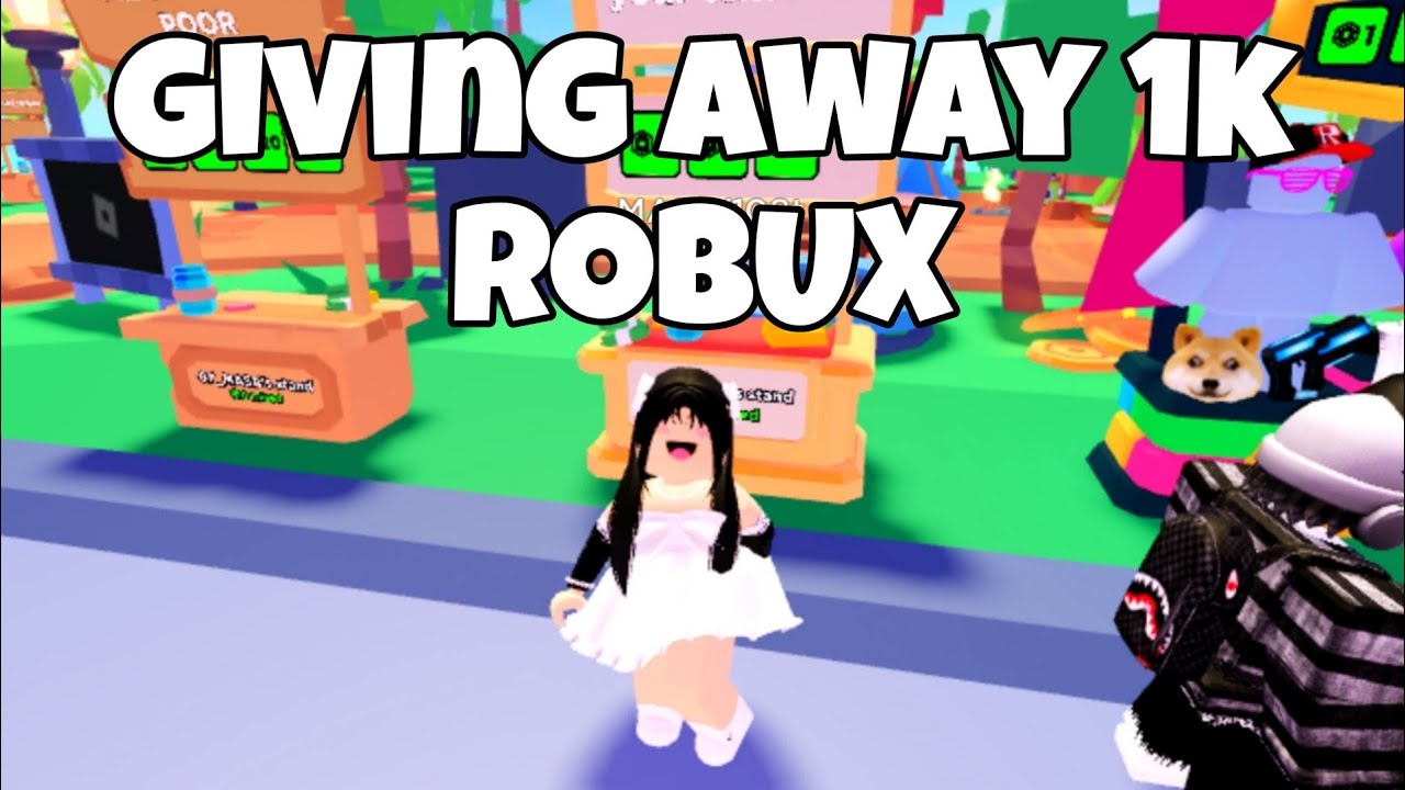 giving away 1k ROBUX because I reached 600k subscribers - YouTube