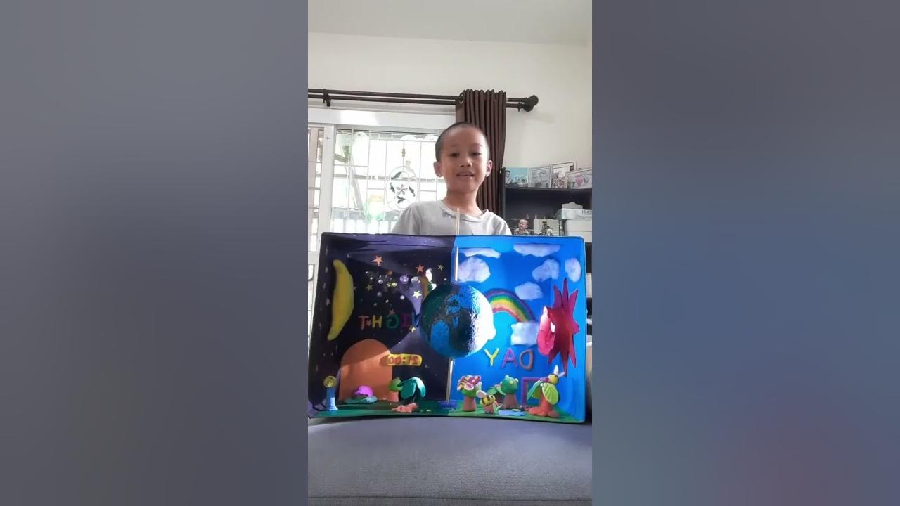 Grade 1 Day and night presentation/ Grade 1 project. - YouTube
