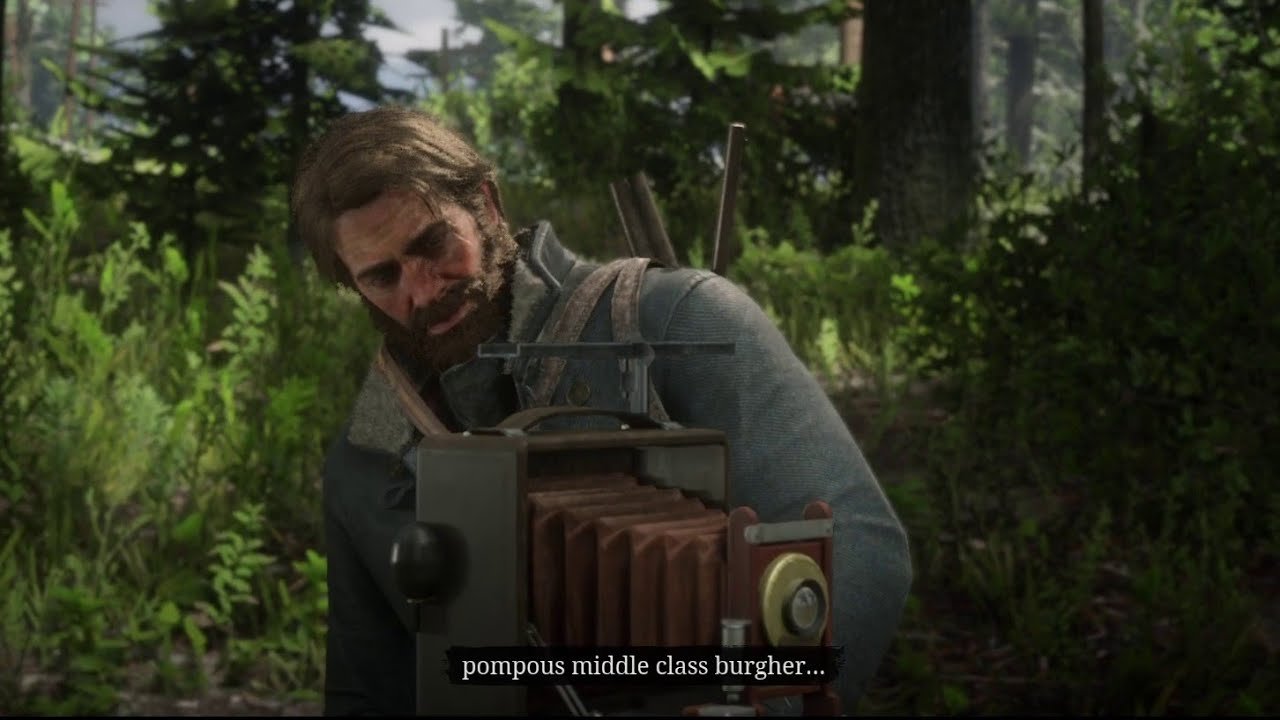 RDR2 - Arthur meets a wildlife photographer | full mission - YouTube