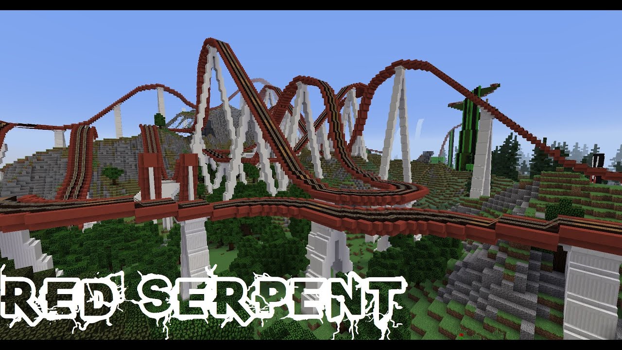 Minecraft Roller coaster - Red Serpent (5Min) ★ - YouTube