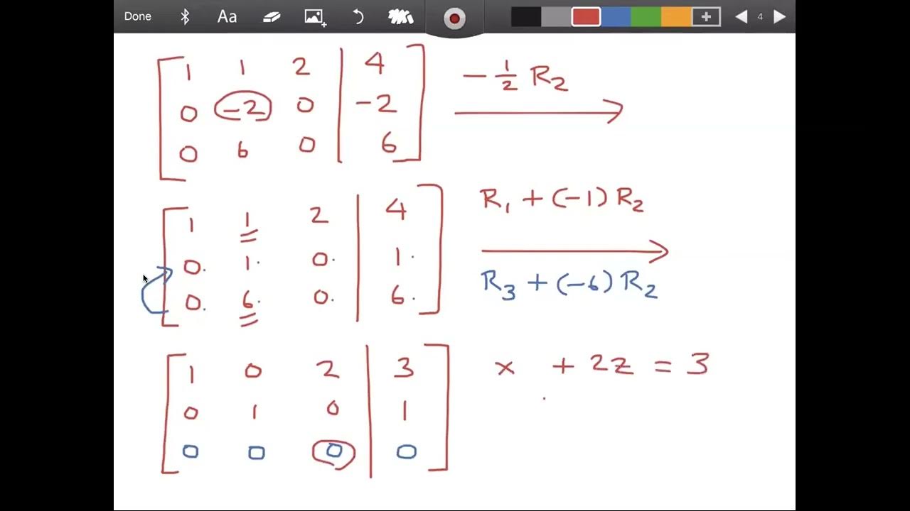 2.2 General Systems of Linear Equations - YouTube