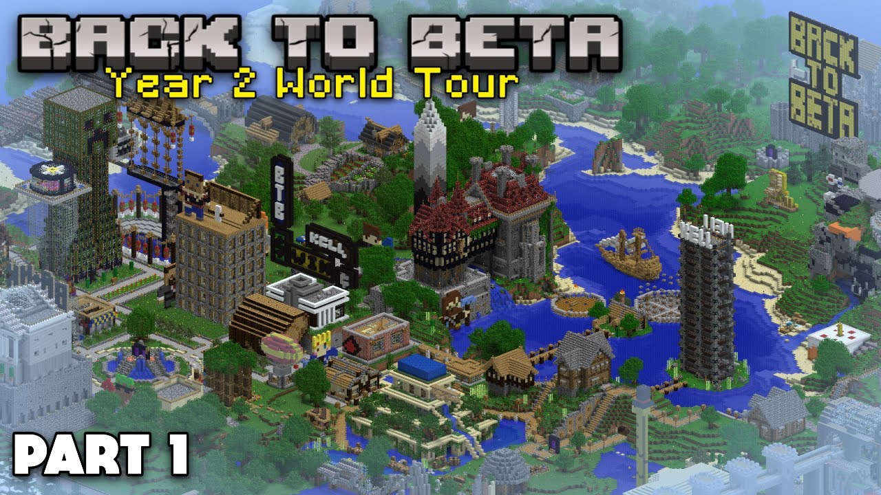 2 Years on a Minecraft Beta 1.7.3 Server - World Tour Part 1 - YouTube