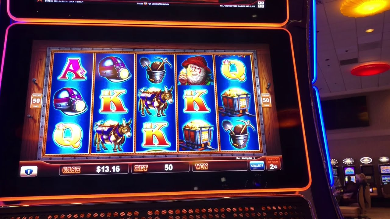 Live play on eureka reel blast slot machine - YouTube