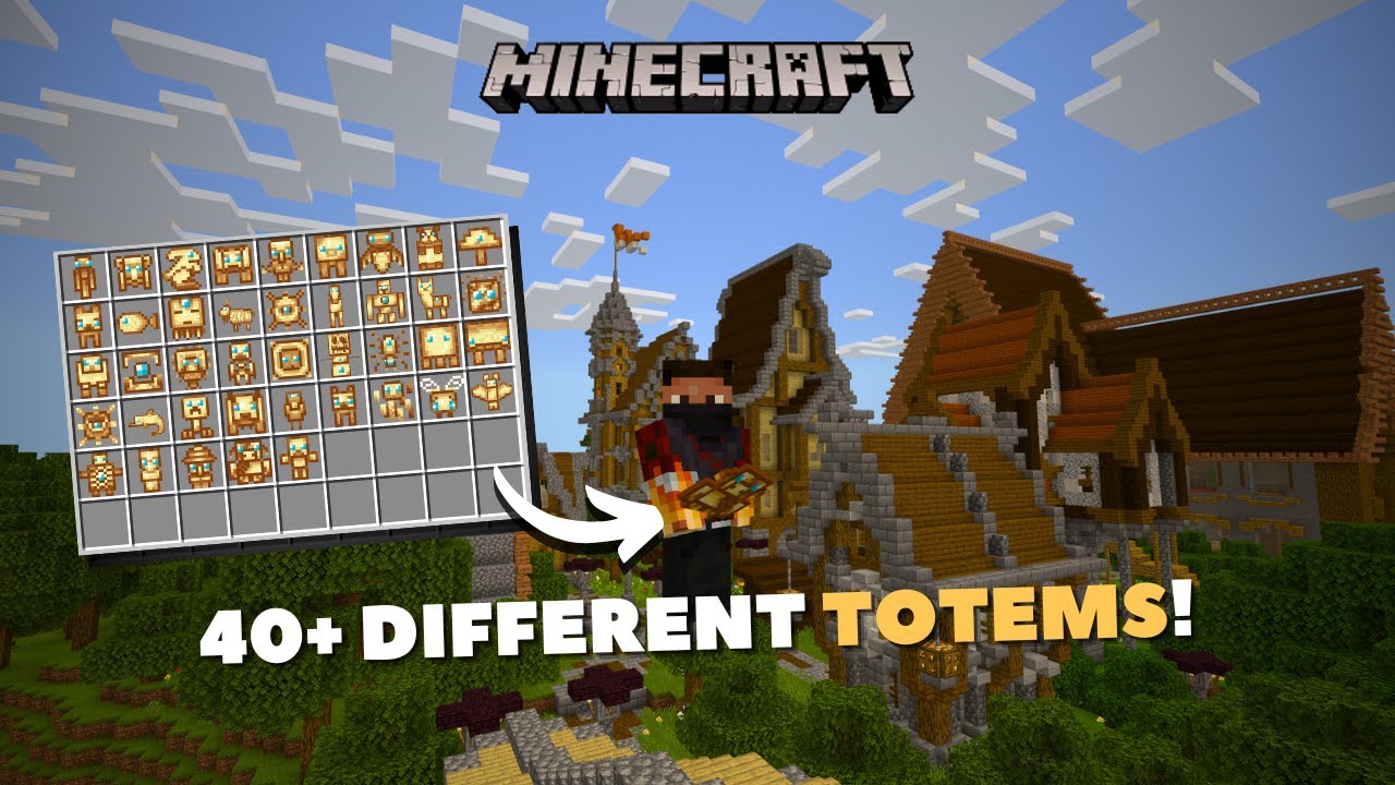 Minecraft BUT With Mob Totems | Mob Totems Mod - YouTube