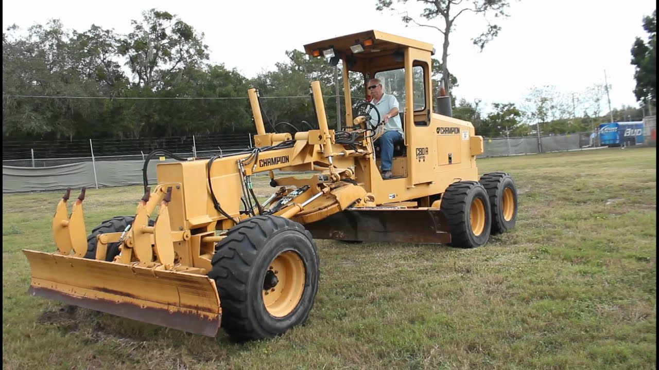 Champion C80A Motor Grader - YouTube