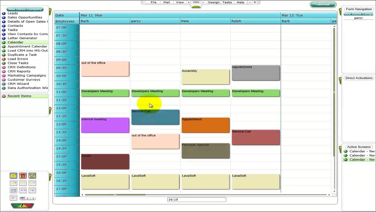 Calendar in Priority's ERP Solution - YouTube