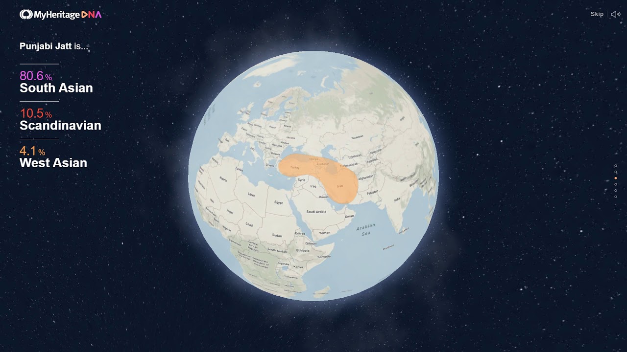MyHeritage DNA Results Punjabi Jatt from Pakistan - YouTube