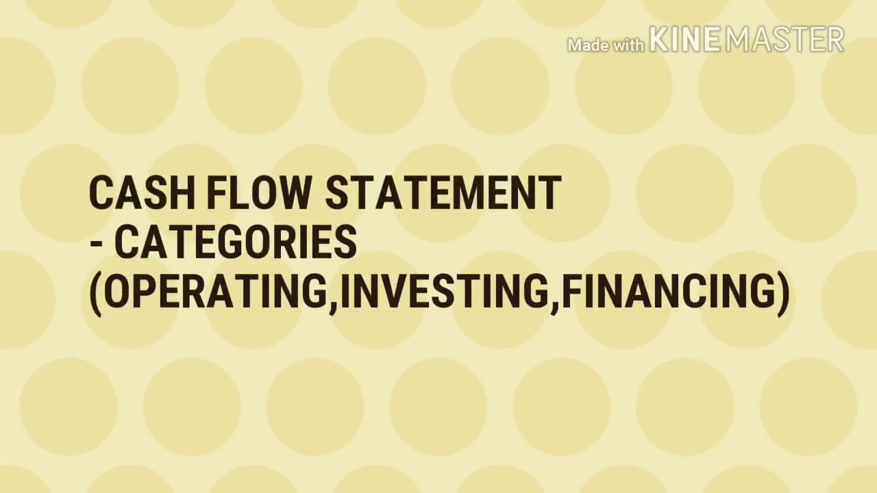 CASH FLOW STATEMENT - INTRODUCTION OF OPERATING , INVESTING AND ...