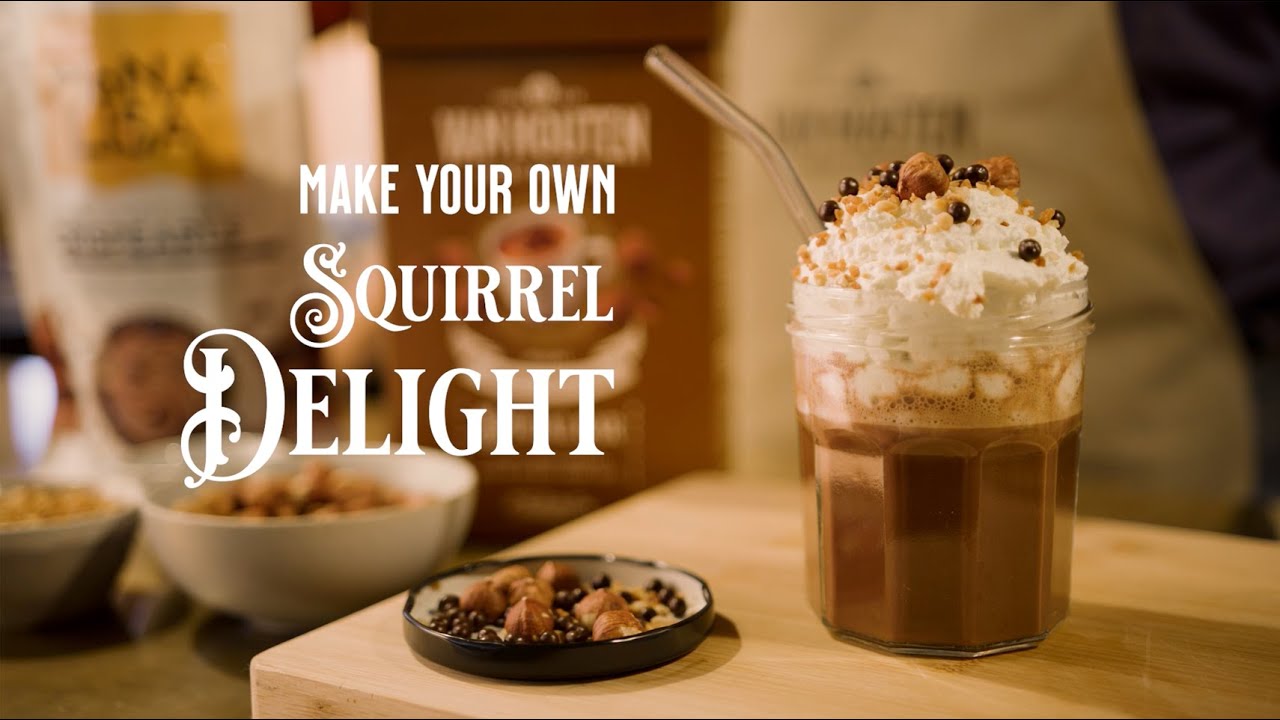 How to make a Van Houten hot Squirrel delight drink by Nir Chouchana ...